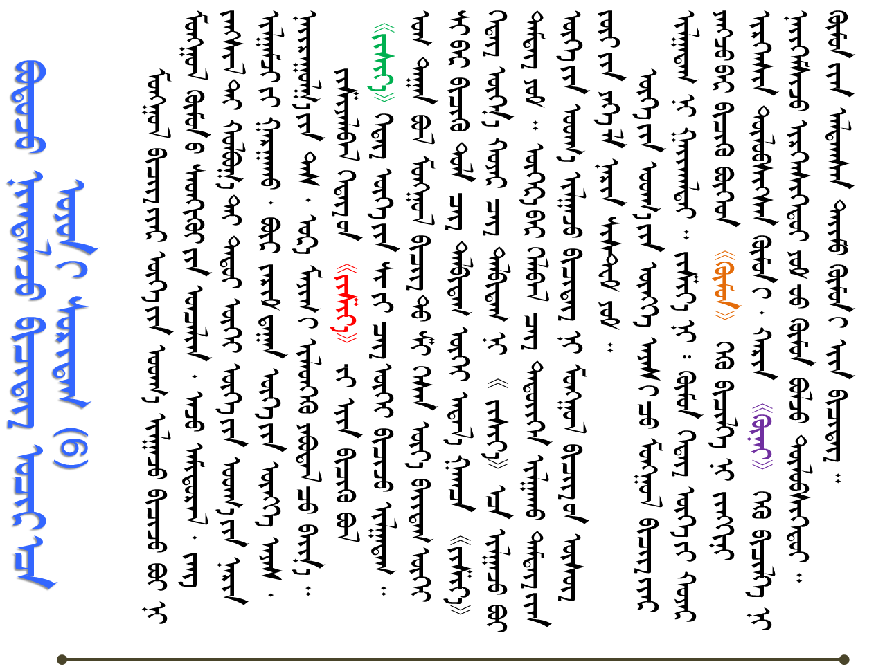Монгол бичиг Mongolian Script October 2014