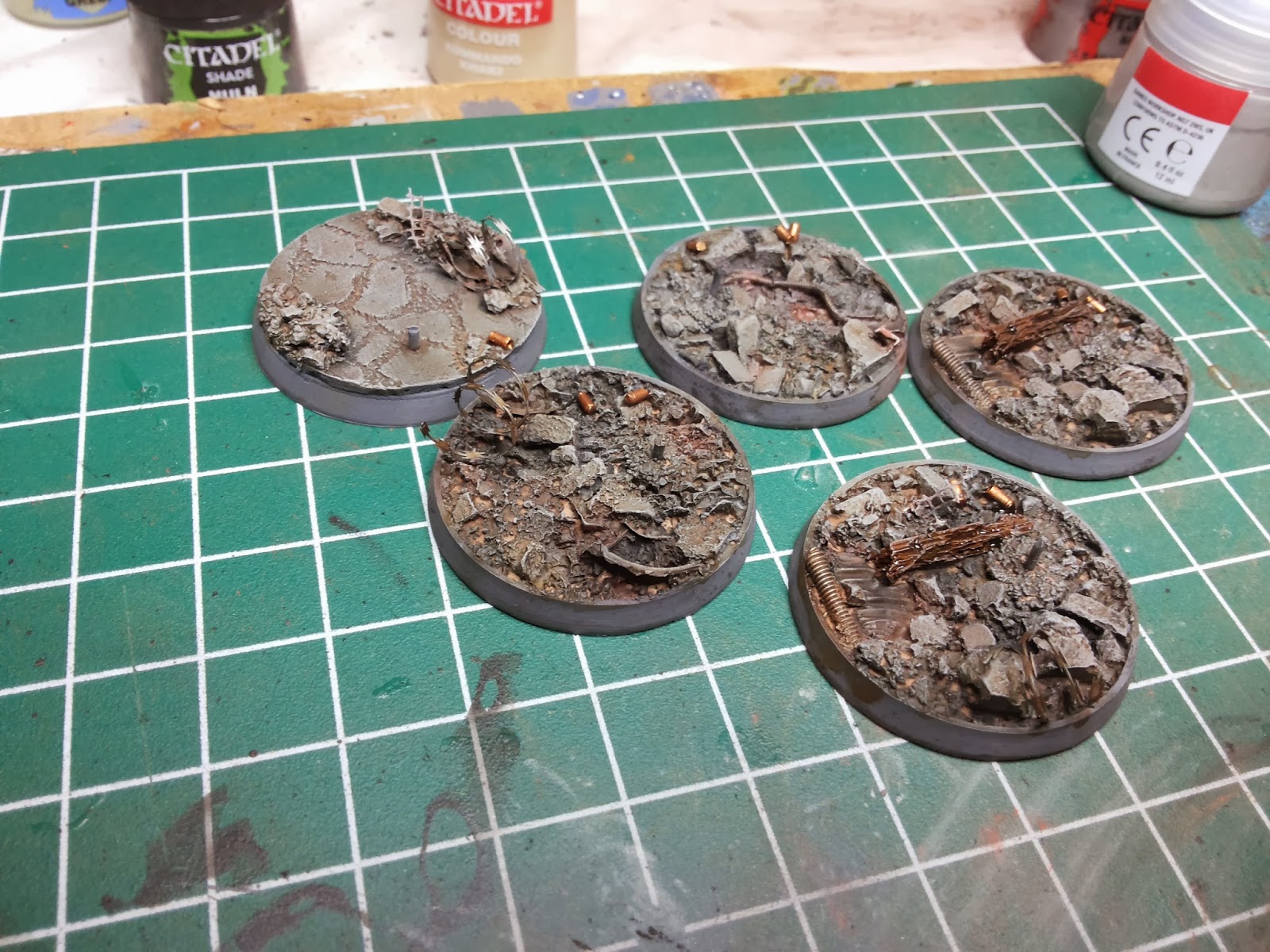 A Galaxy In Flames: Justaerin / Cataphractii Terminator Bases - Finished