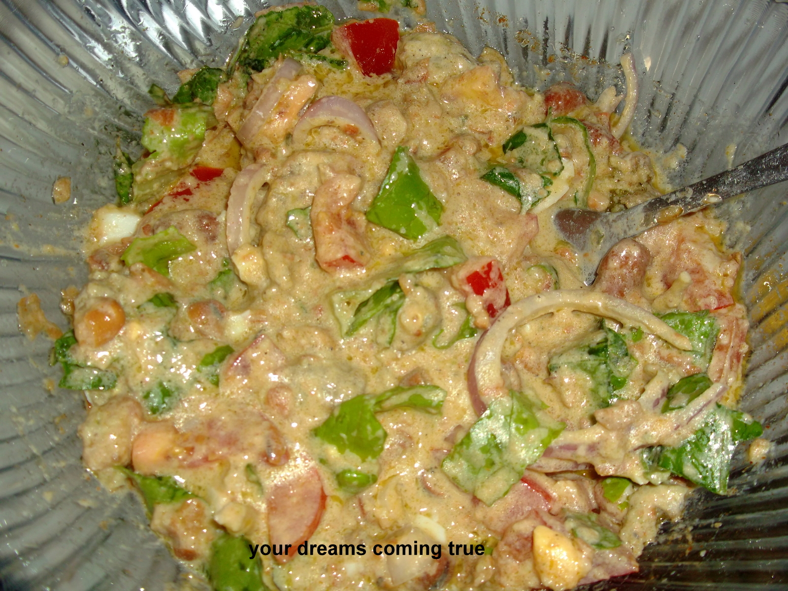 Egyptian Fool Medammess Beans With Tahini, Tomato / Lettuce Salad ...