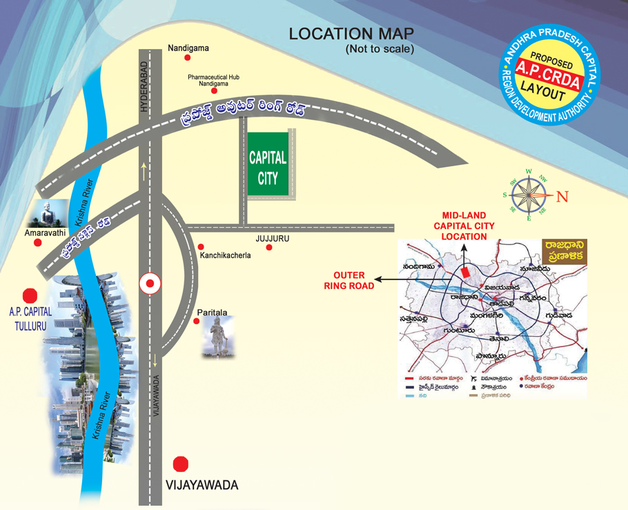 ""CRDA Approved Plots At ""Kanchikacherla"": Only 1 km to proposed ...