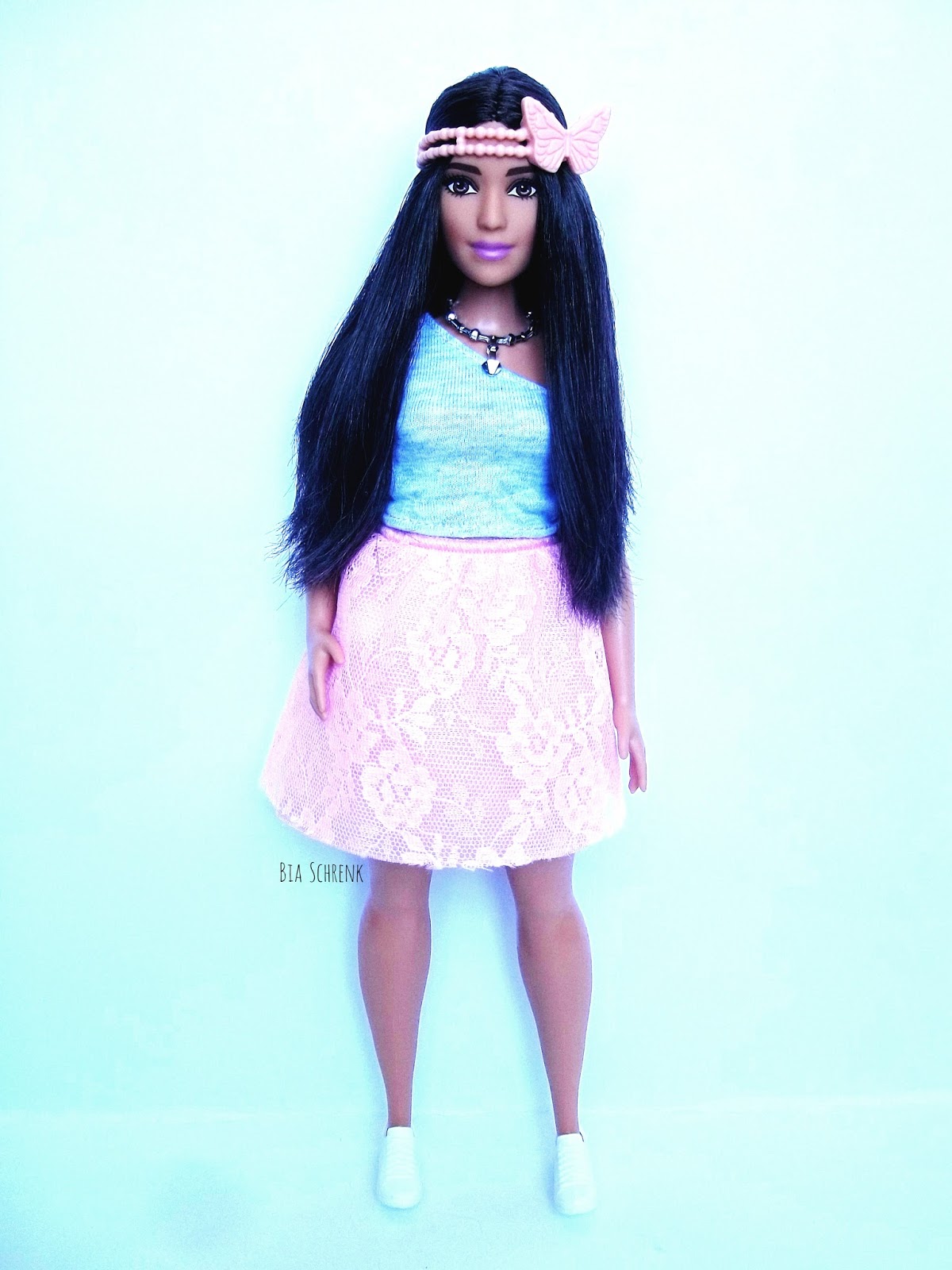 Hausderpuppen: Barbie Fashionistas Doll 65 Powder Pink Lace - Curvy (DYY95)