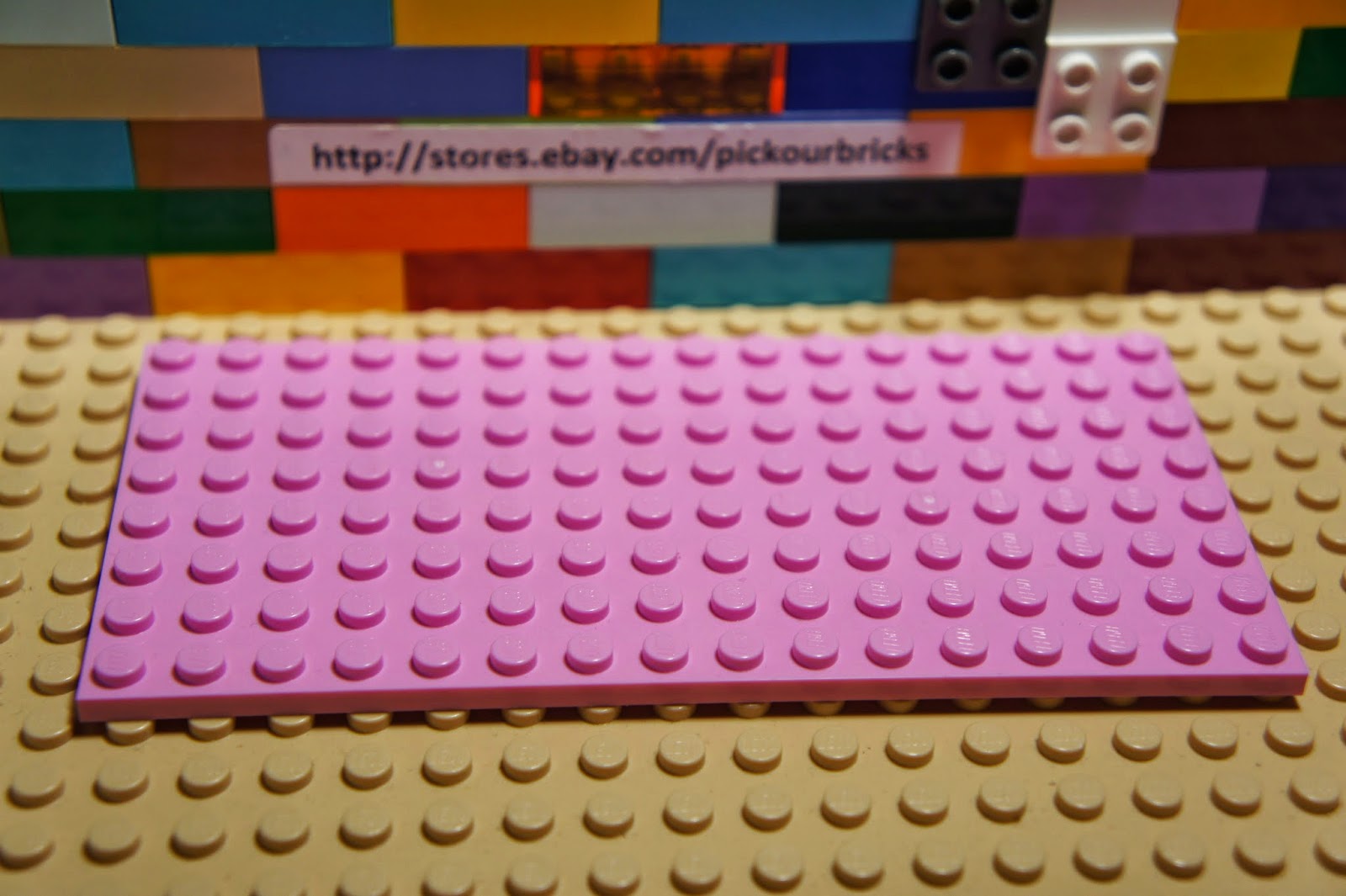 LEGO 92438 Assorted Colors DISPLAY BASE PLATES 8x16 Choose Pink Blue ...