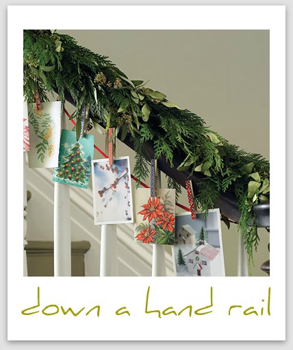 the honeybunch home companion: Holiday Card Display Ideas