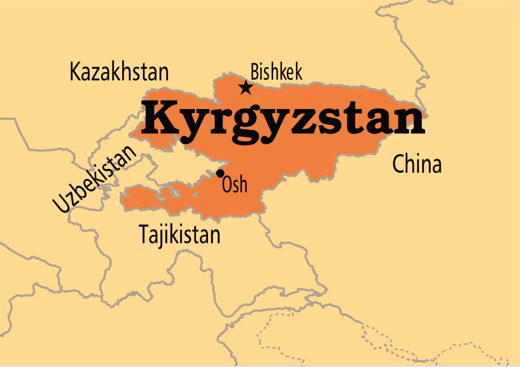 Capital Of Kyrgyzstan Map