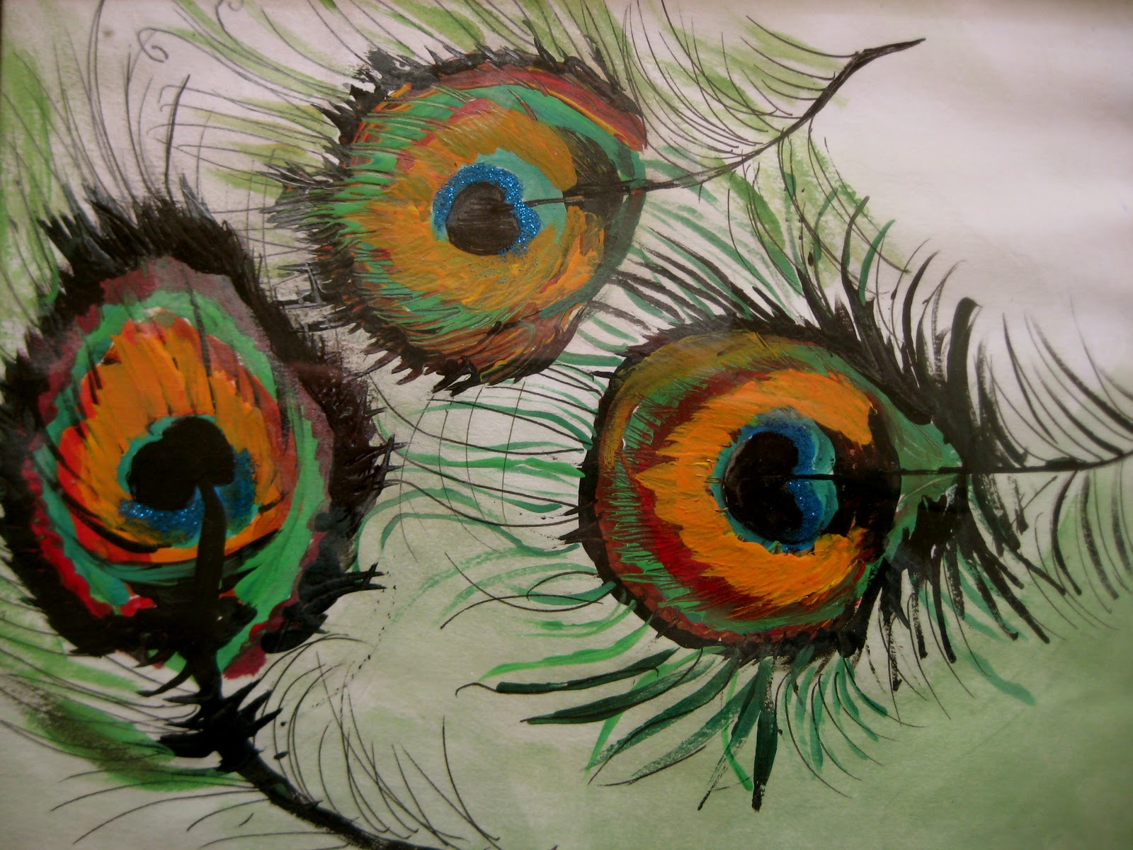 peacock feathers - A Daily Something