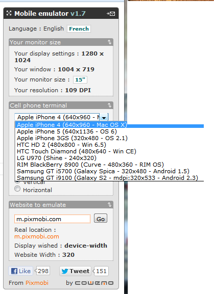 GREAT FREE WEBSITE EMULATORS FOR TESTING HOW YOUR SITE LOOKS IN THE MOBILE
