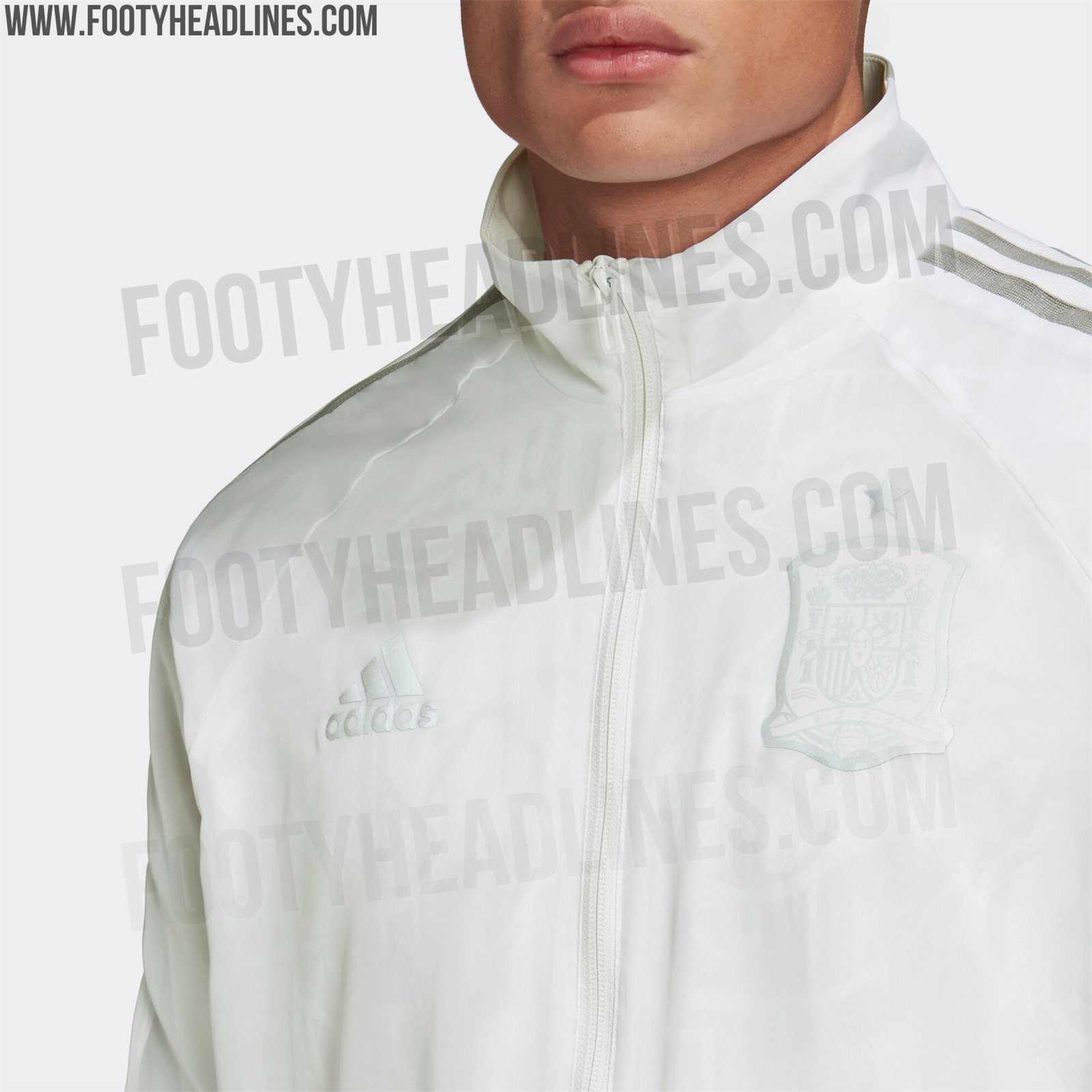 Reflective 'Whiteout' Adidas Spain Euro 2020 Jacket Leaked - Footy ...
