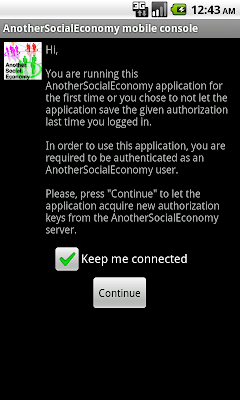 Sharing Technologies: OAuth authorization handling in a Android application