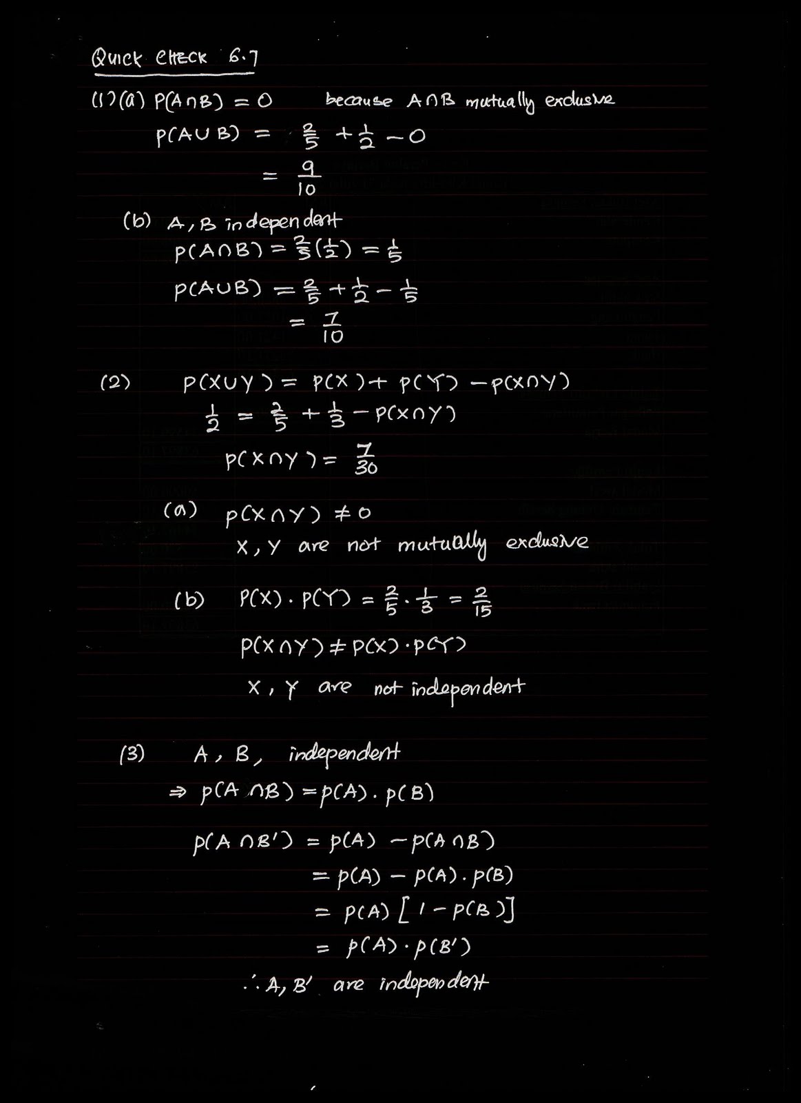 Stpm Mathematics T: PROBABILITY