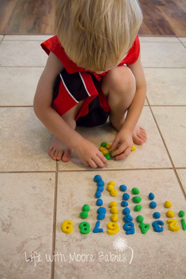Playdough Number Smash: an Active Way to Practice Counting - Life with ...