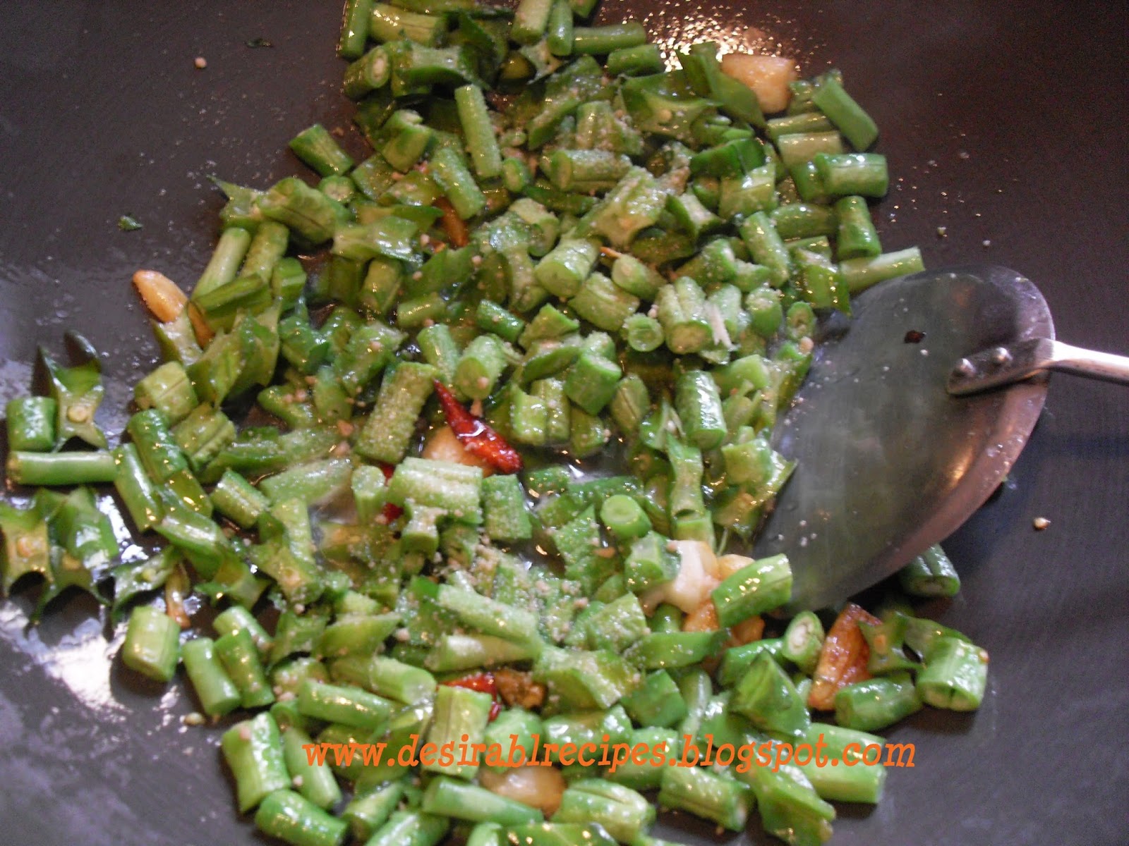 15 Minutes - Stir Fry Four Angle Beans, French Beans and Long Beans