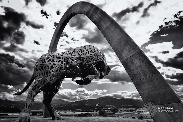 Red Bull Sculpture in the Welcome Centre
