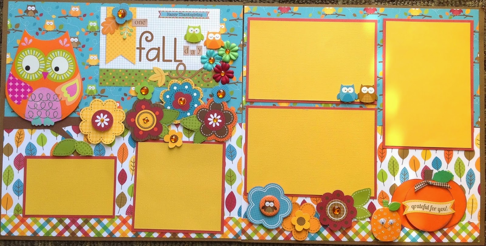 AMAZING GRACE Paper Crafts: More Fall Layouts!