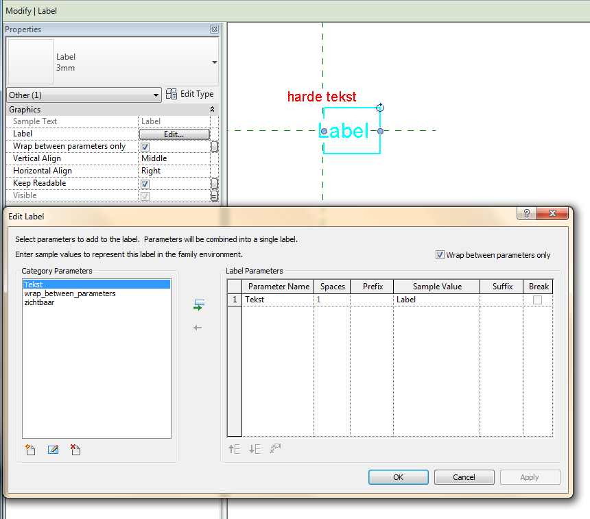 Ik Leer BIM: Tekst in een Revit Family, mogelijkheid, probleem en een ...