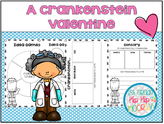 1st Grade Hip Hip Hooray!: A Crankenstein Valentine...Literary ...