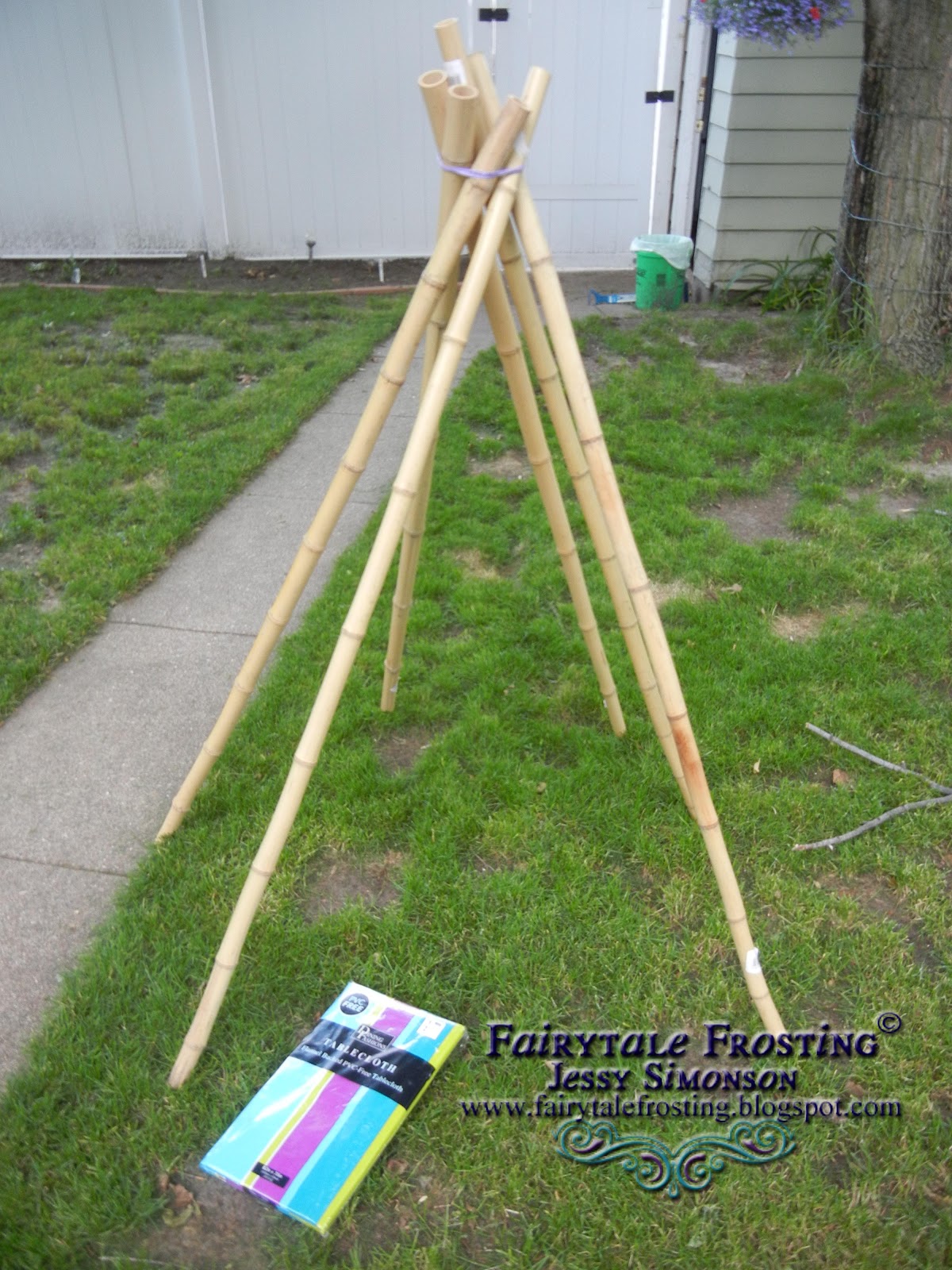 Fairytale Frosting: DIY Super Simple Backyard Teepee