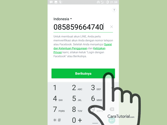 Cara Membuat Akun LINE (ID Baru) Daftar Melalui Smartphone ...