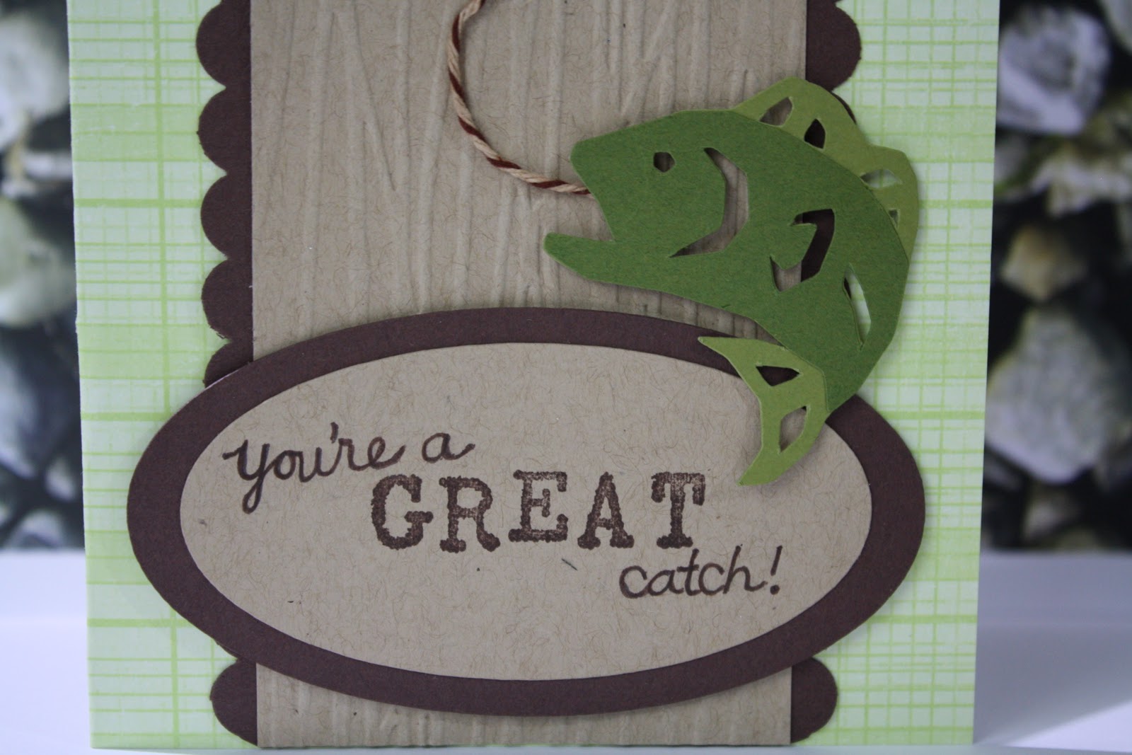 redheaded crafter: You're a Great Catch Card