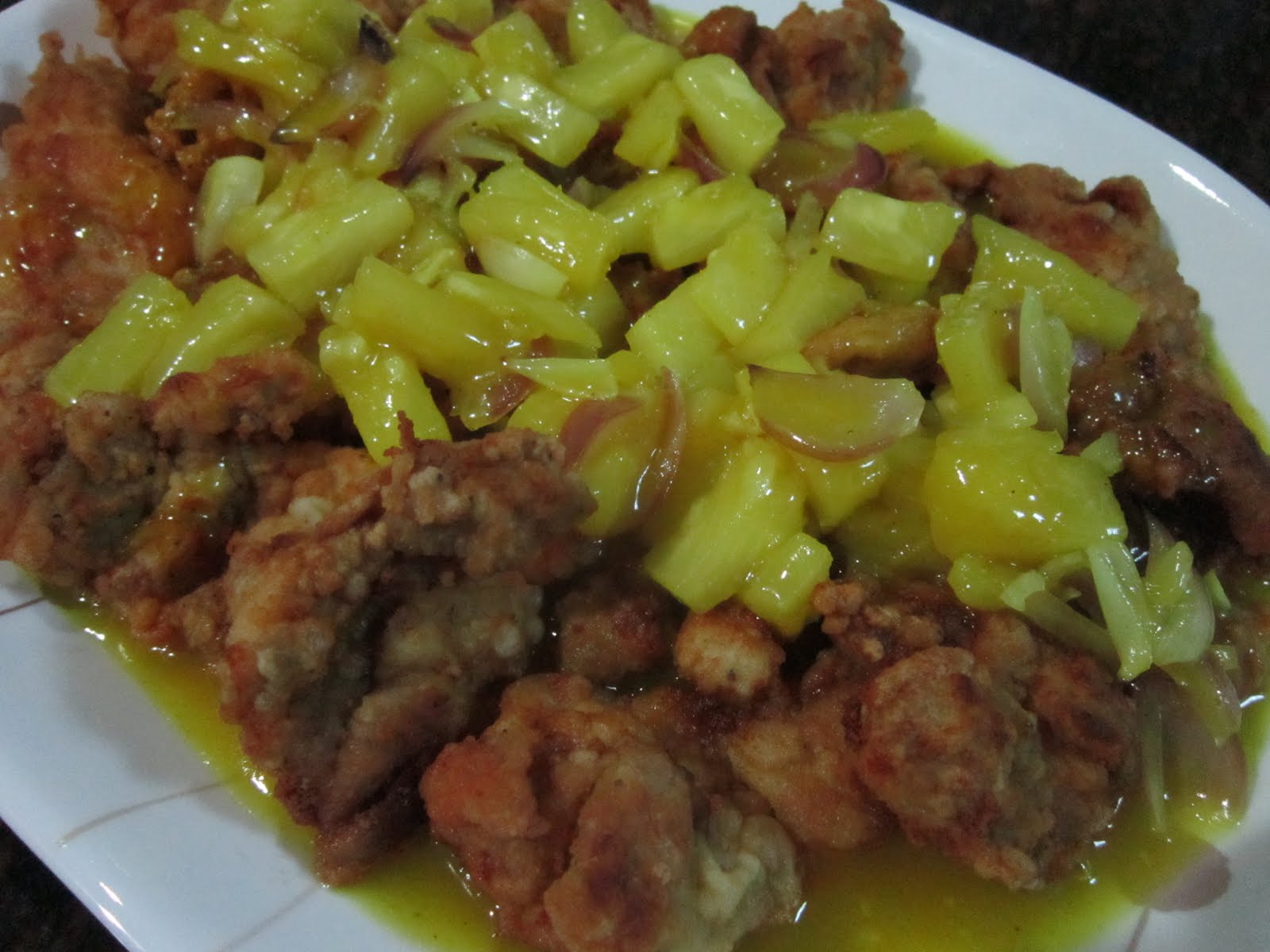 CHICKEN FILLET in PINEAPPLE SAUCE