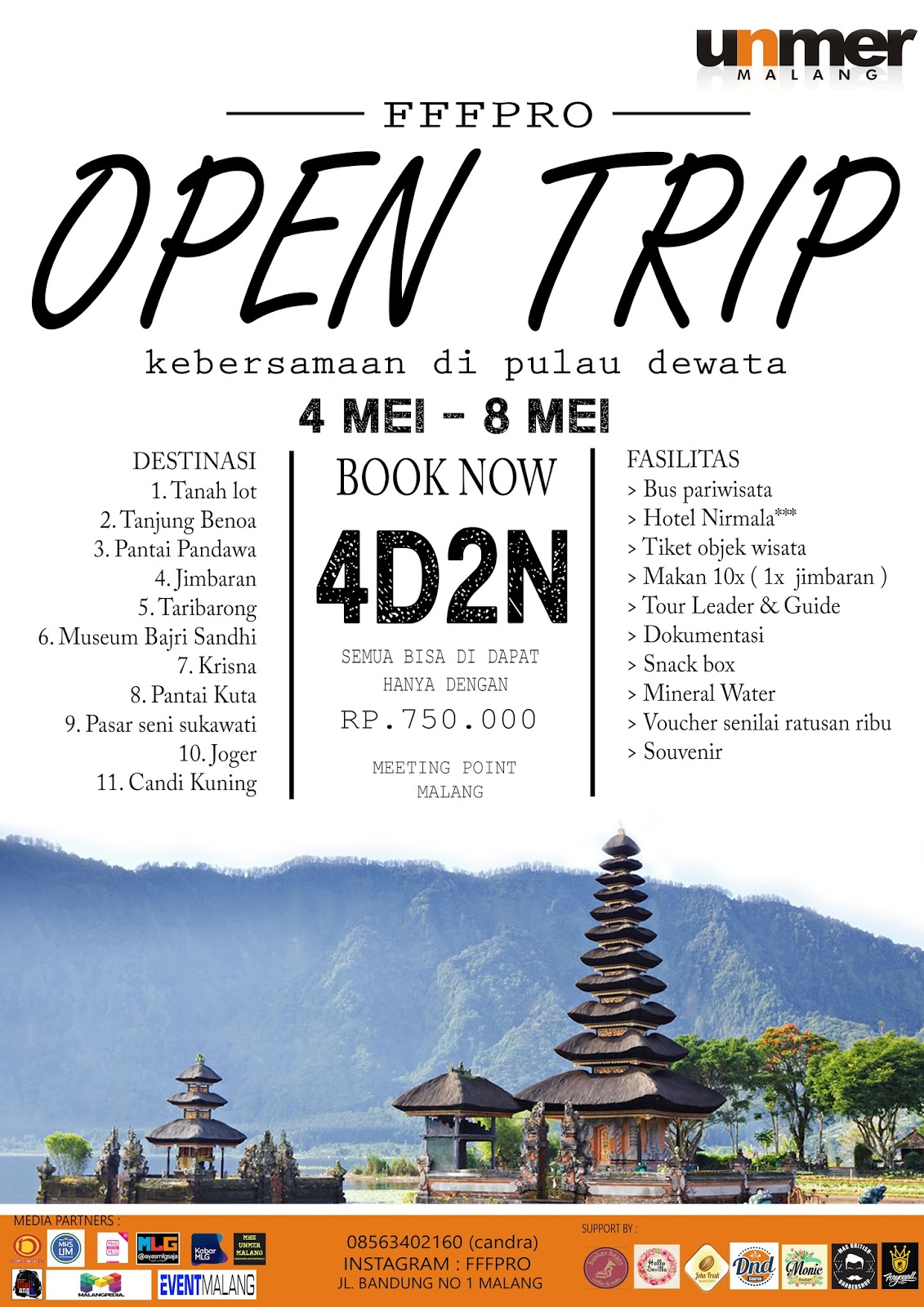 Open Trip Bali Mei 4-8 2016