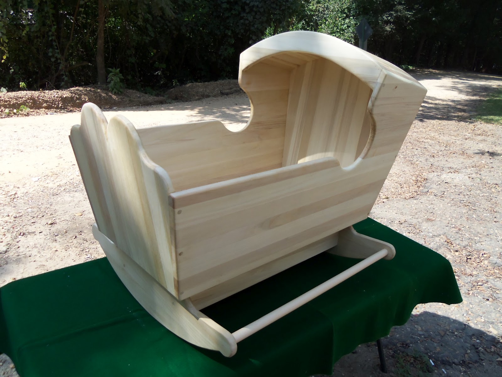 WDDSr Fine Woodworks: Rocking Cradle With Canopy