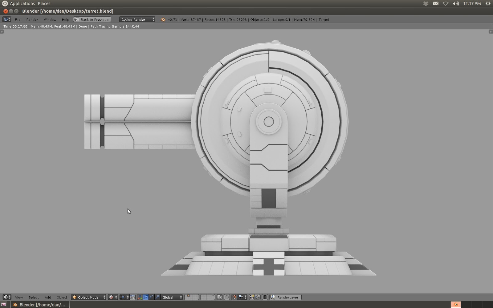 On Laser Turrets - CGI | Sci-fi Art