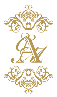 Signatures by Sarah: Custom wedding monogram and invite suite for Courtney