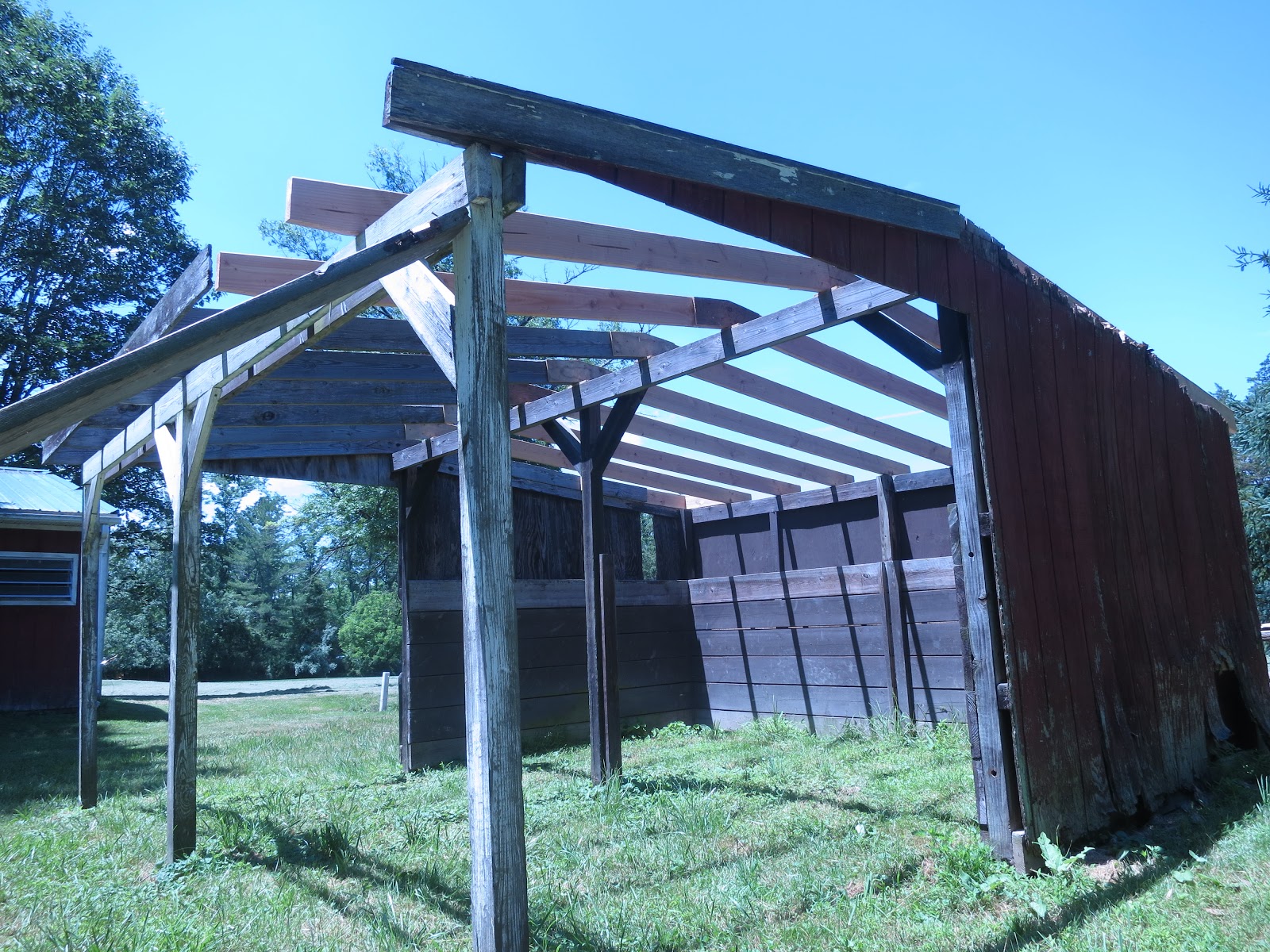An Old Farm: Replacing Rafters