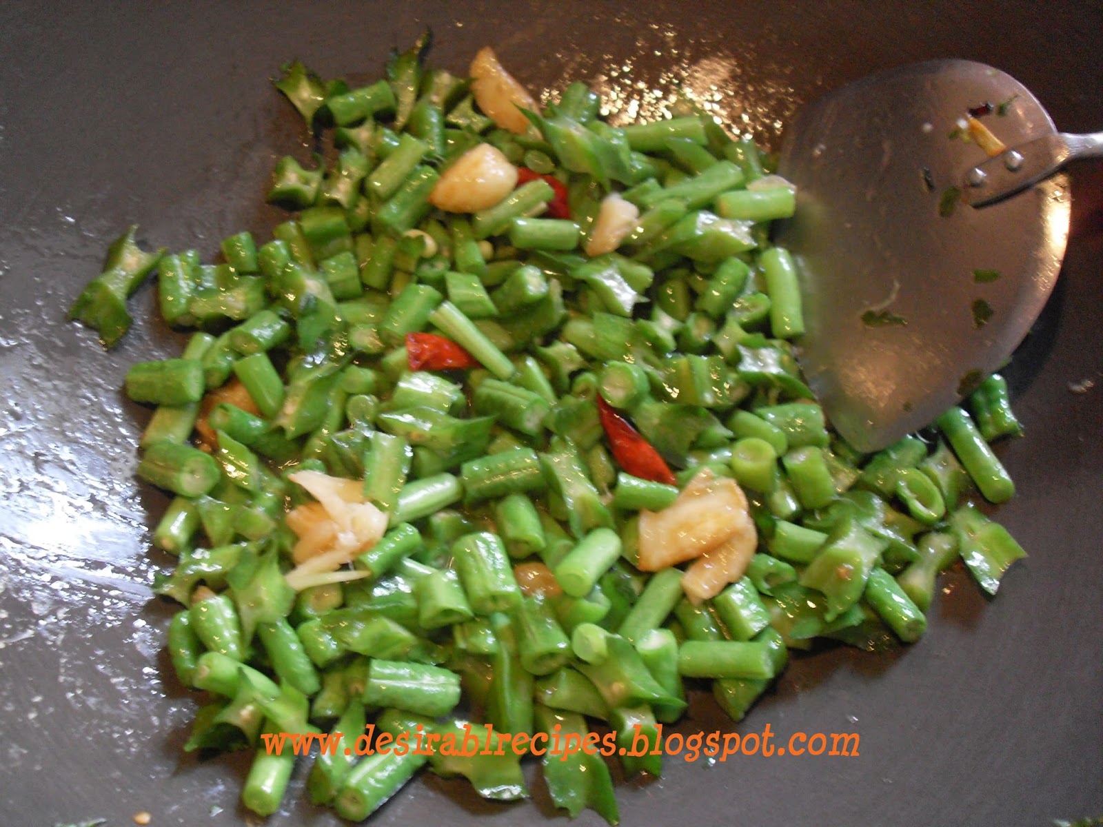 15 Minutes - Stir Fry Four Angle Beans, French Beans and Long Beans
