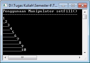 Fungsi Manipulator C++ ~ Fikri Mujahid