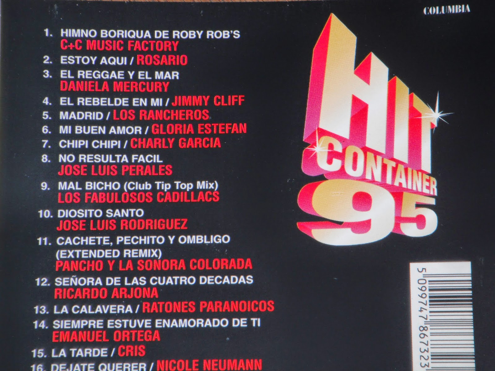 Mis Discos: 1995 - Varios - Hits container 95