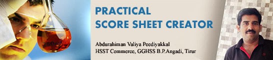 Practical Score Sheet Creator - Non Vocational Lecturers’ Association
