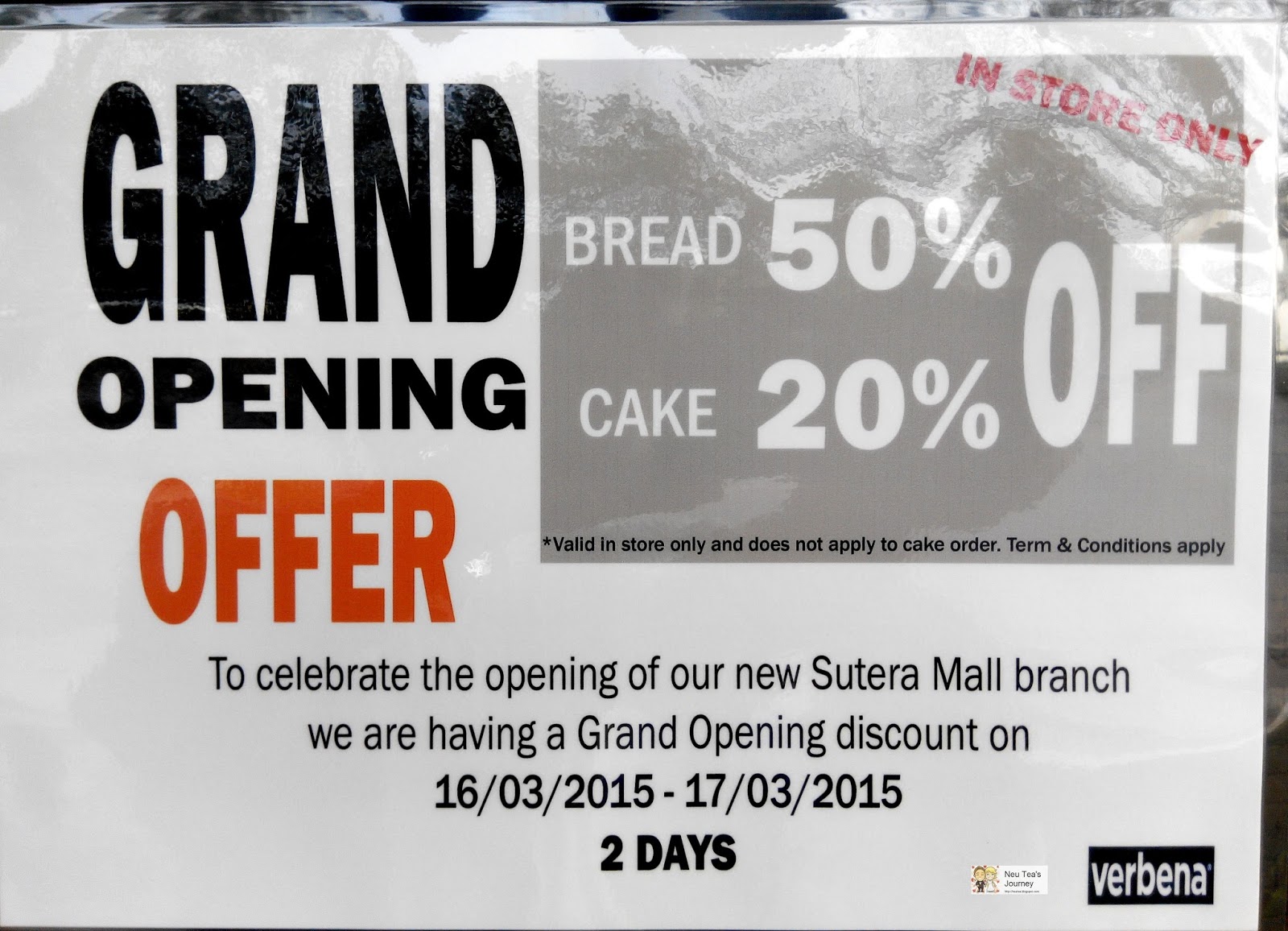 Neu Tea's Journey: Verbena in Sutera Mall 五福城