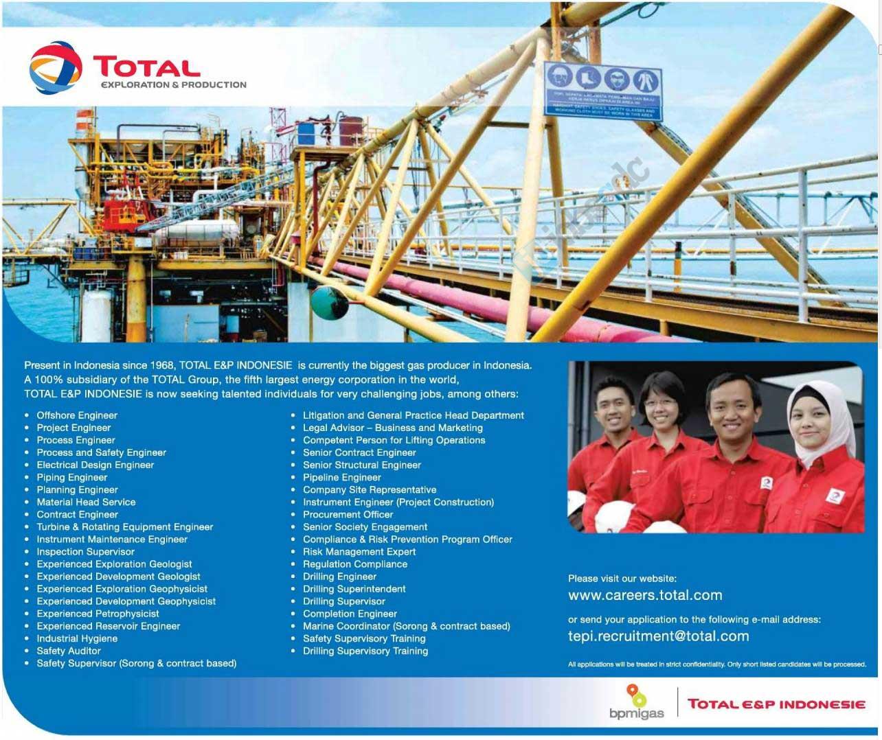 Total E&P Indonesie - Recruitment Total E&P Indonesie April 2012 ...