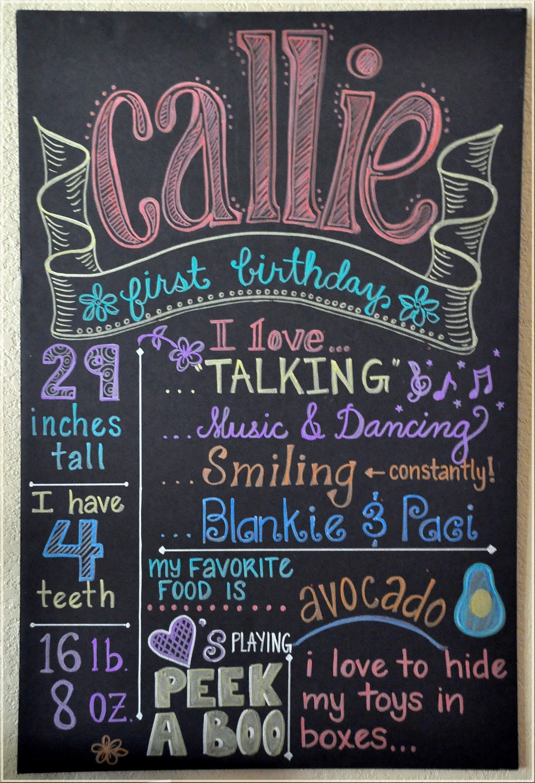 Keeping Up With The Morgans: Callie's Pink & Chalkboard Extravaganza