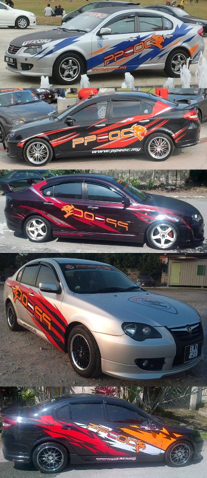 sticker body kereta persona - Julia Tucker