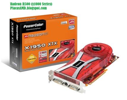 Placas AMD: Radeon R500 (Séries x1000) - Tabela Comparativa de Modelos