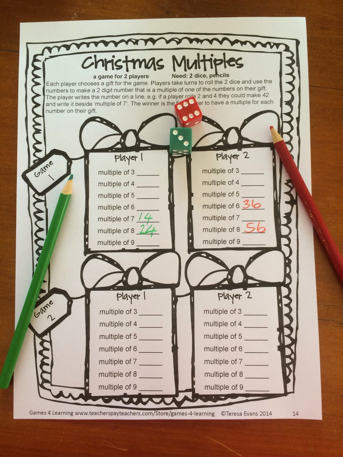Fun Games 4 Learning: Christmas Math Fun!