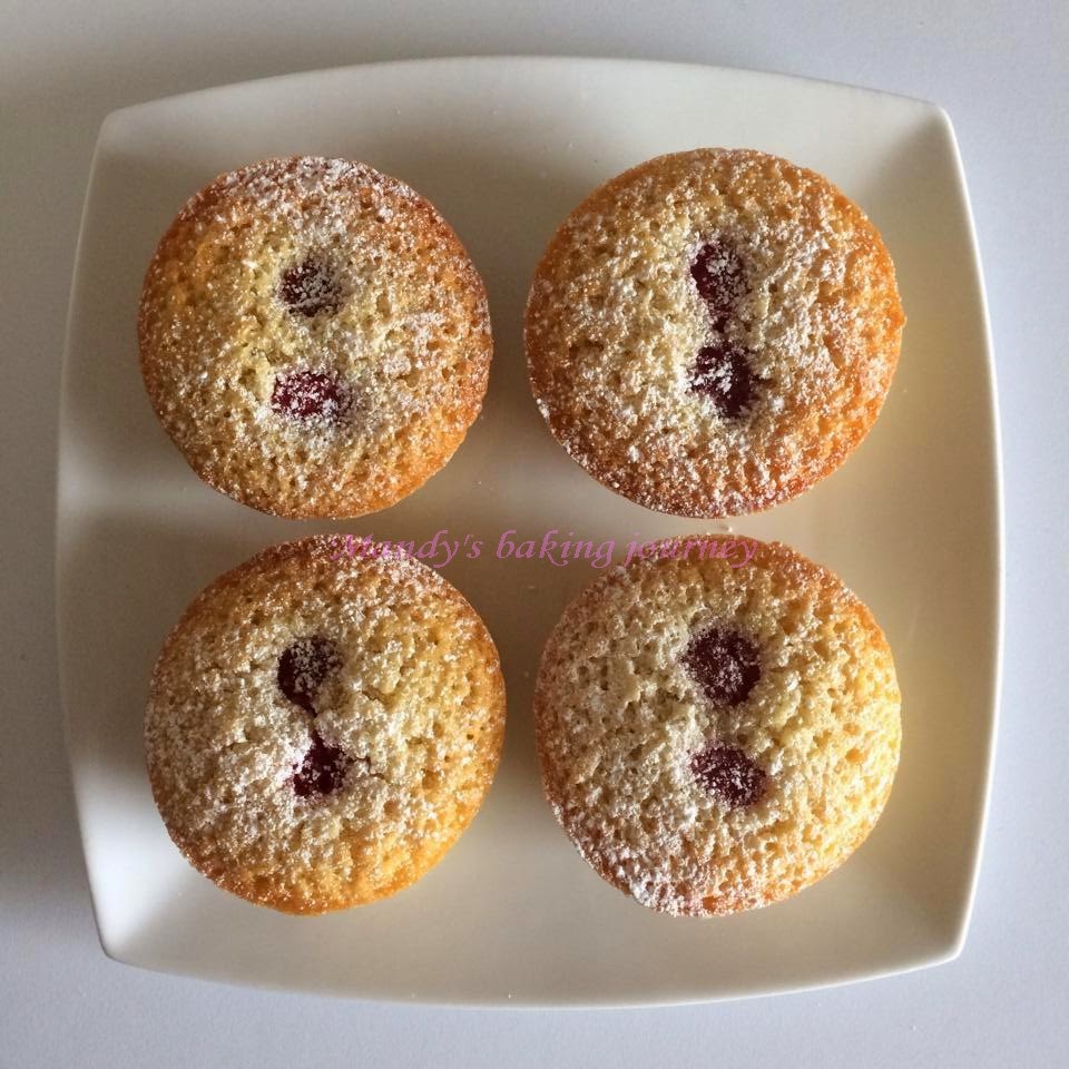 Mandy's baking journey: Raspberry Friands