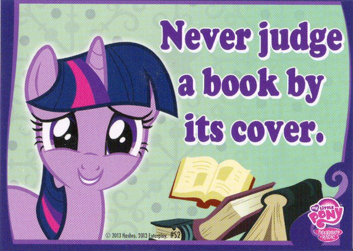 MLP Never Judge A Book By Its Cover. Trading Cards | MLP Merch