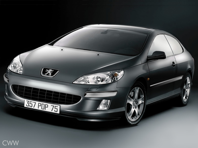 Black Peugeot 407 Coupe