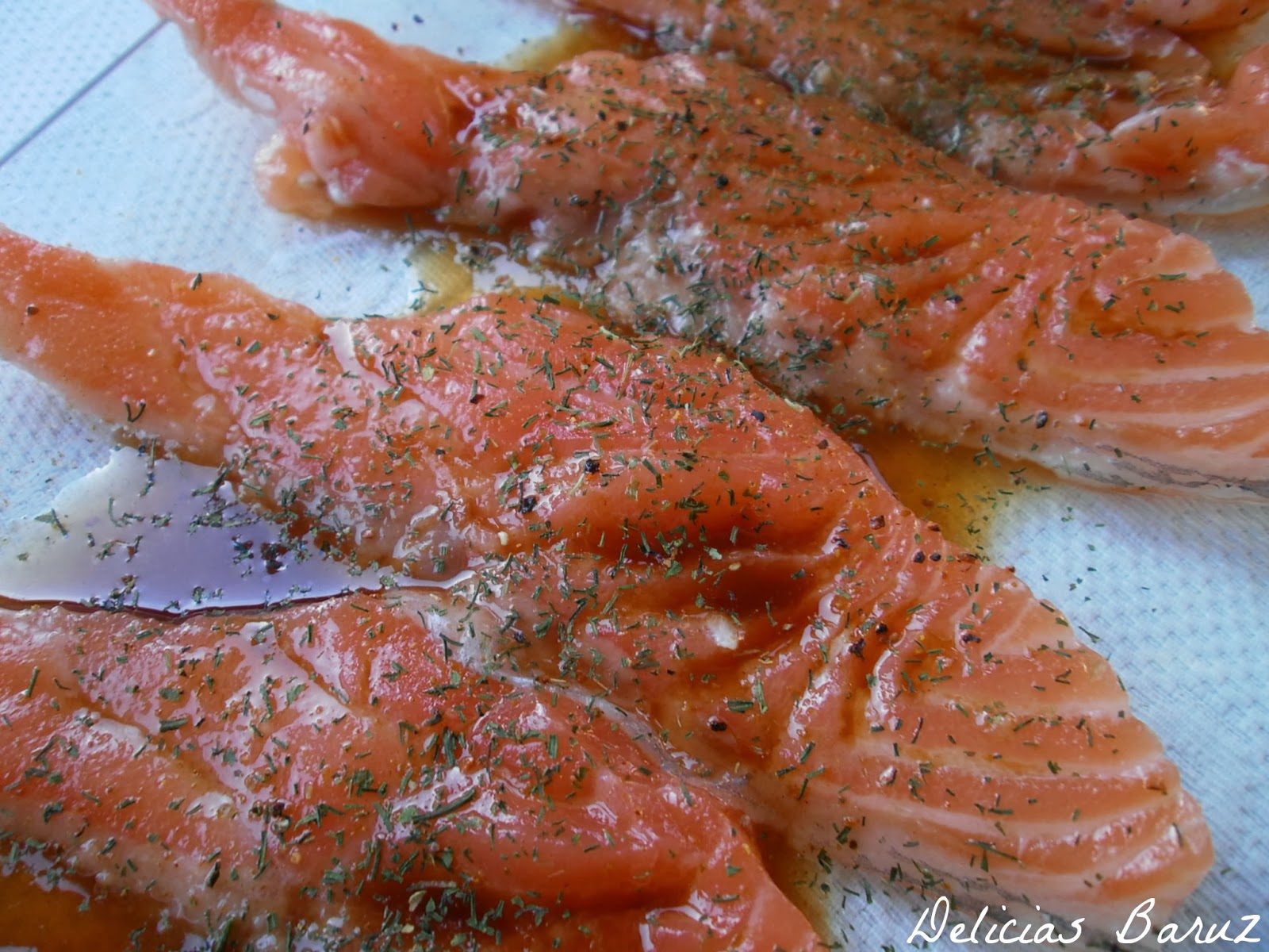 Delicias baruz: SALMÓN MARINADO Y APERITIVO