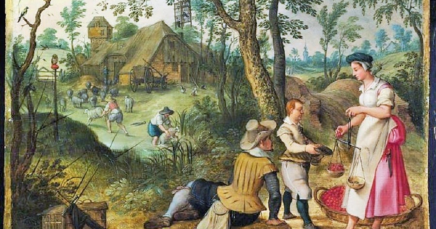 It's About Time : 16C Spring Allegories - Birding & Tending Sheep