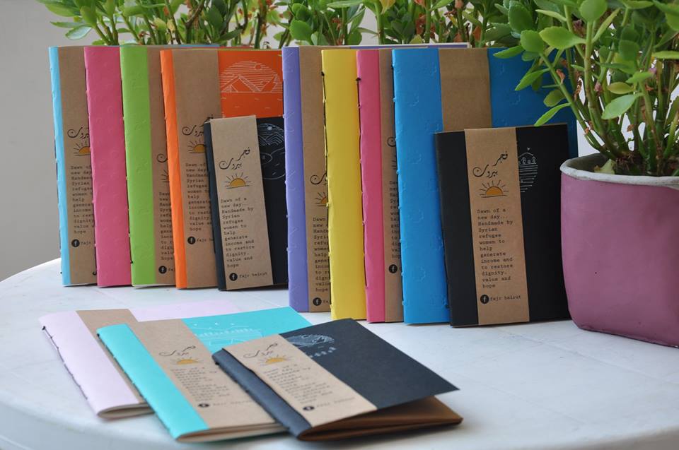 The artisan, stitch-bound notebooks created by Syrian refugees | Bananapook