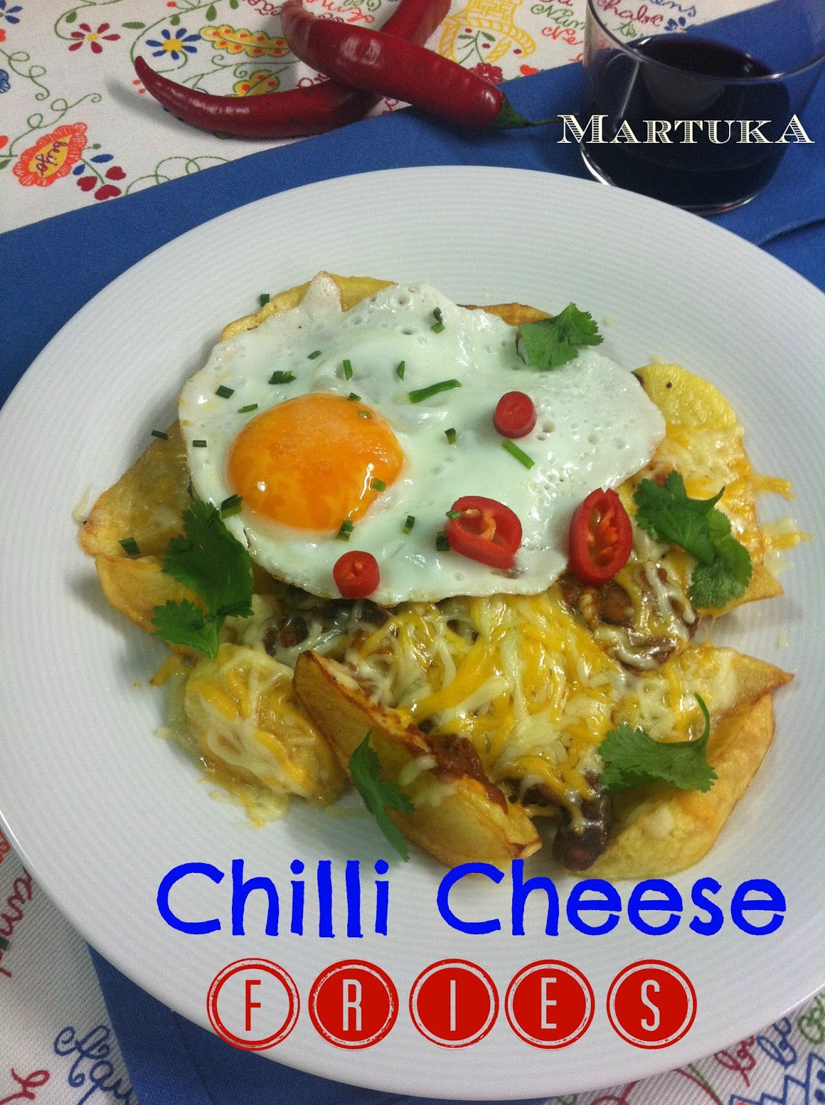Las recetas de Martuka: Chilli Cheese Fries (Patatas Con Queso Y Chilli)