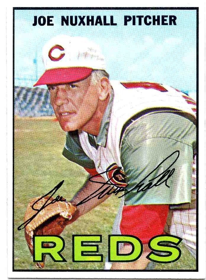 1967 Topps Baseball Set: #44 Joe Nuxhall Pitcher Cincinnati Reds from a ...