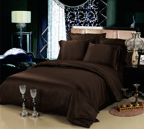 One day, One world: Another Color Choice--Chocolate Silk Bedding