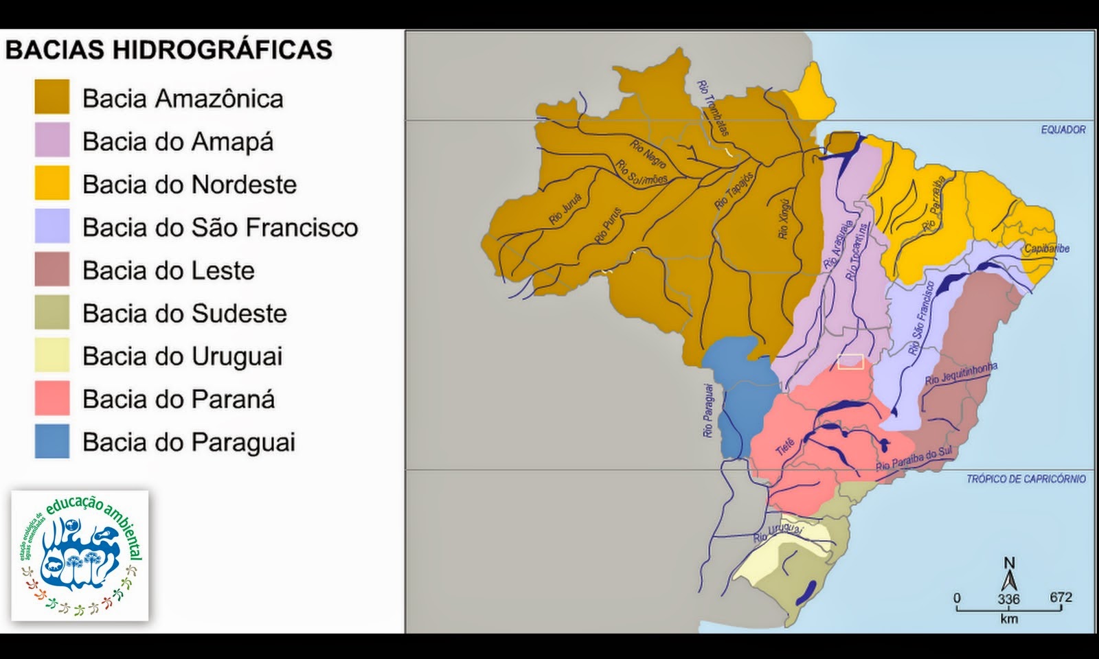 ESTUDOS DE GEOGRAFIA 2014: AULA 49 - 1º ANO EM - BACIAS HIDROGRÁFICAS ...