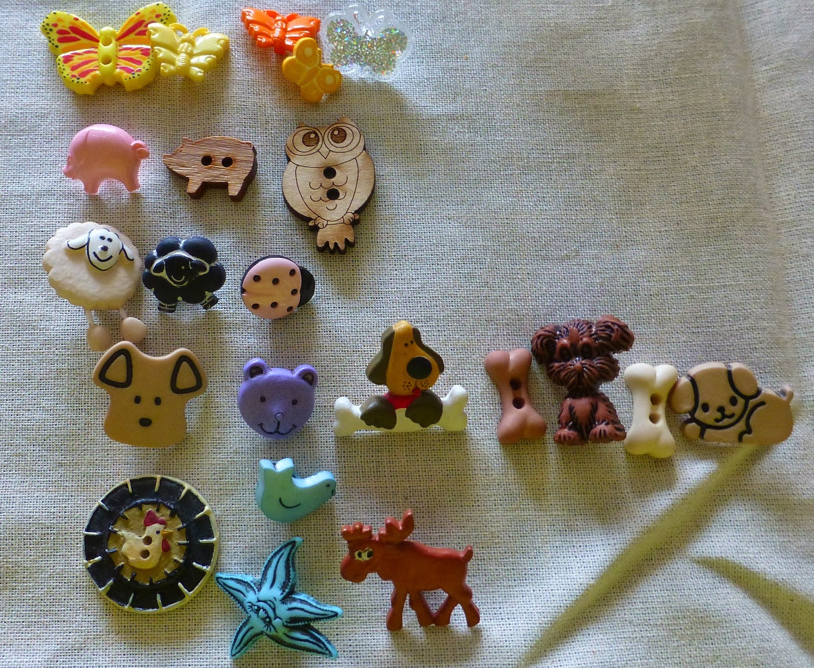 Quiltstickan: Knappsamling!