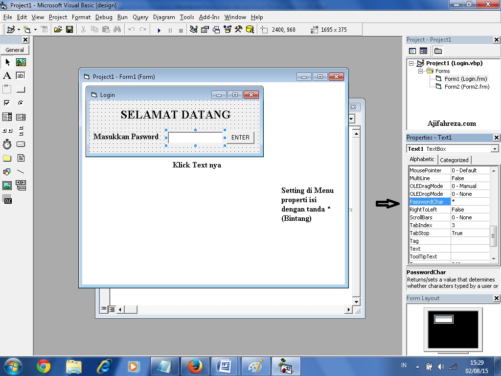 Membuat Form Login Dengan Visual Basic Ajifahreza Membuat Form Login Dengan Visual Basic Ajifahreza